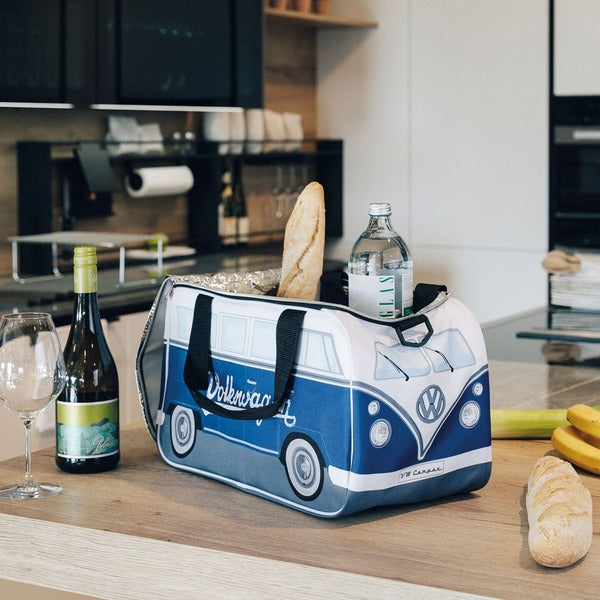 VW T1 Bus Cooler Bag - White & Blue - Volkswagen NZ