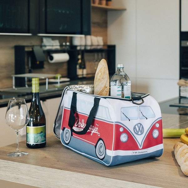 VW T1 Bus Cooler Bag - White & Red - Volkswagen NZ